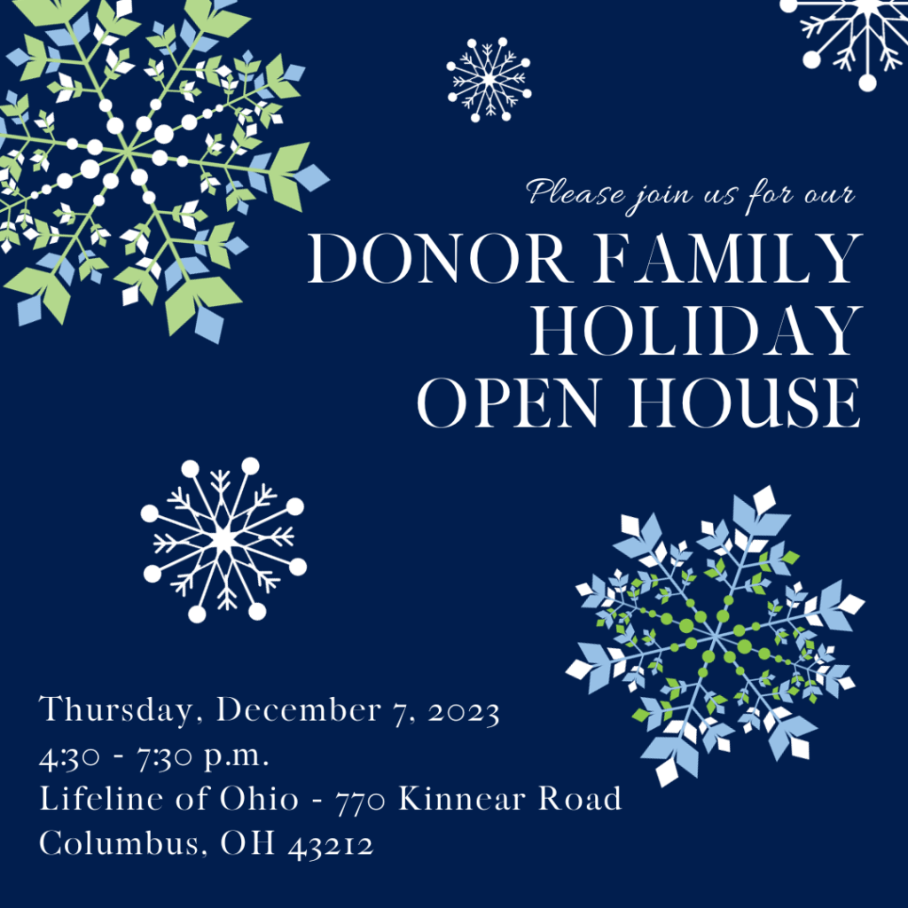 Donor Family Open House - Lifeline of Ohio